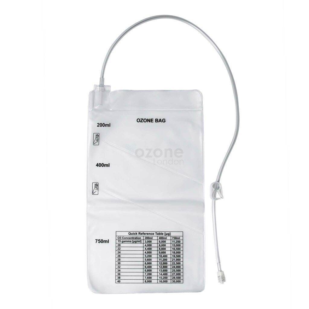 Insufflation Bag – 3 chambers with luer connector for Ozone Therapy ...